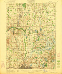 1921 Map of Rives Junction, Jackson County, MI — High-Res | Pastmaps